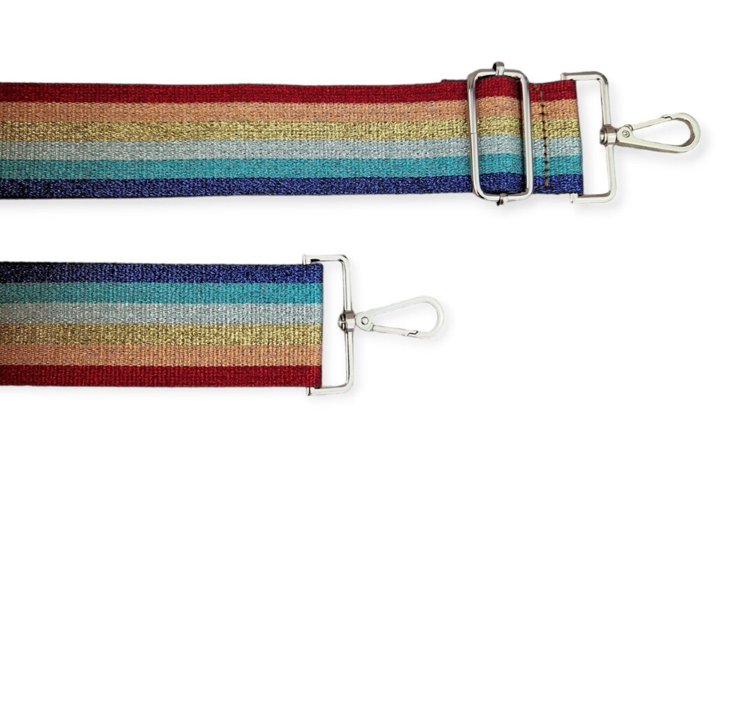 Rainbow Glitter Pattern Adjustable Bag Strap | Detachable Bag Strap ...