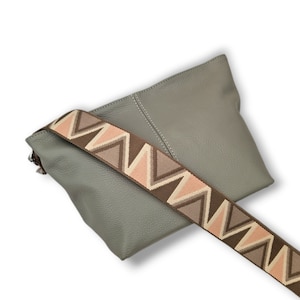 Light Grey Leather Shoulder Bag | Genuine Leather Handbag | Genuine ...