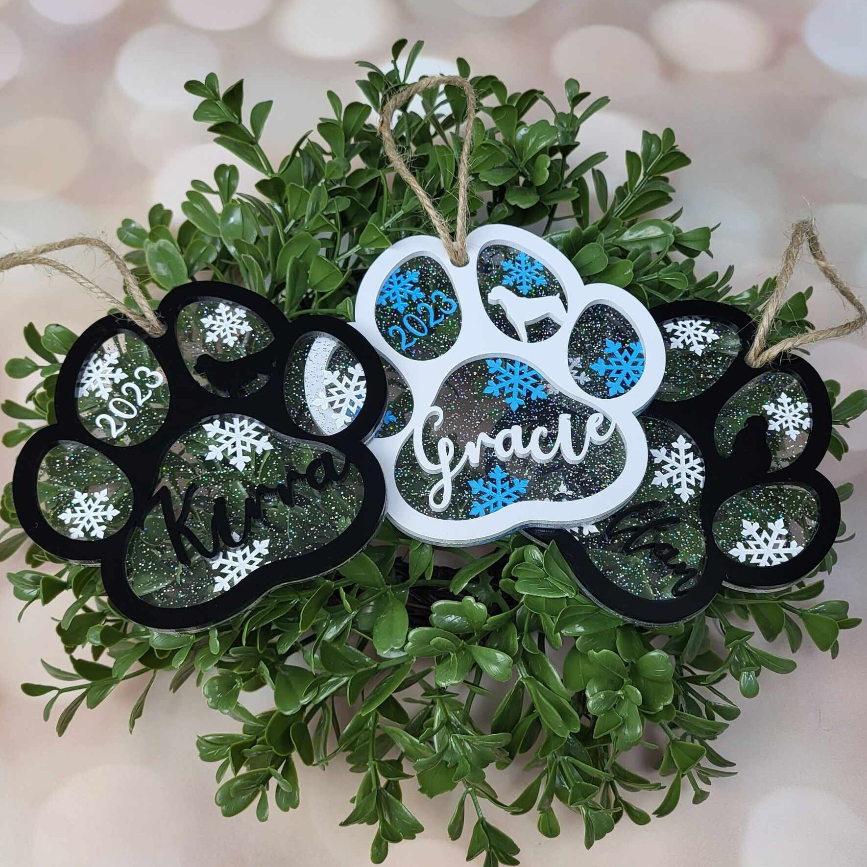 Personalized Dog Breed Ornament, Custom Pet Holiday Decor, Gift for Dog ...