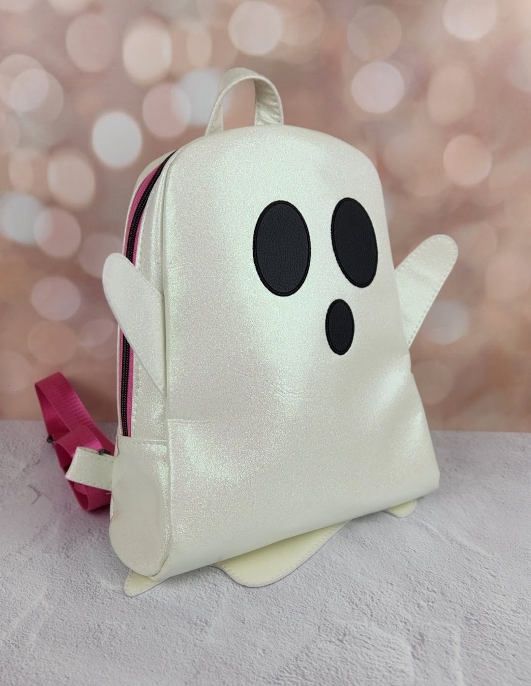 Glow in the Dark Ghost Backpack, Spooky Season Mini Backpack Purse ...