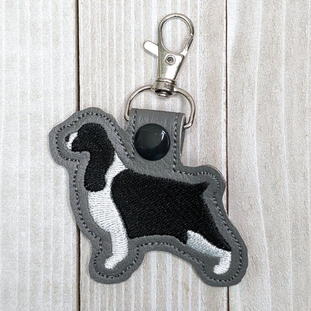Special Edition- Embroidered English Springer Spaniel Key Fob, Springer ...