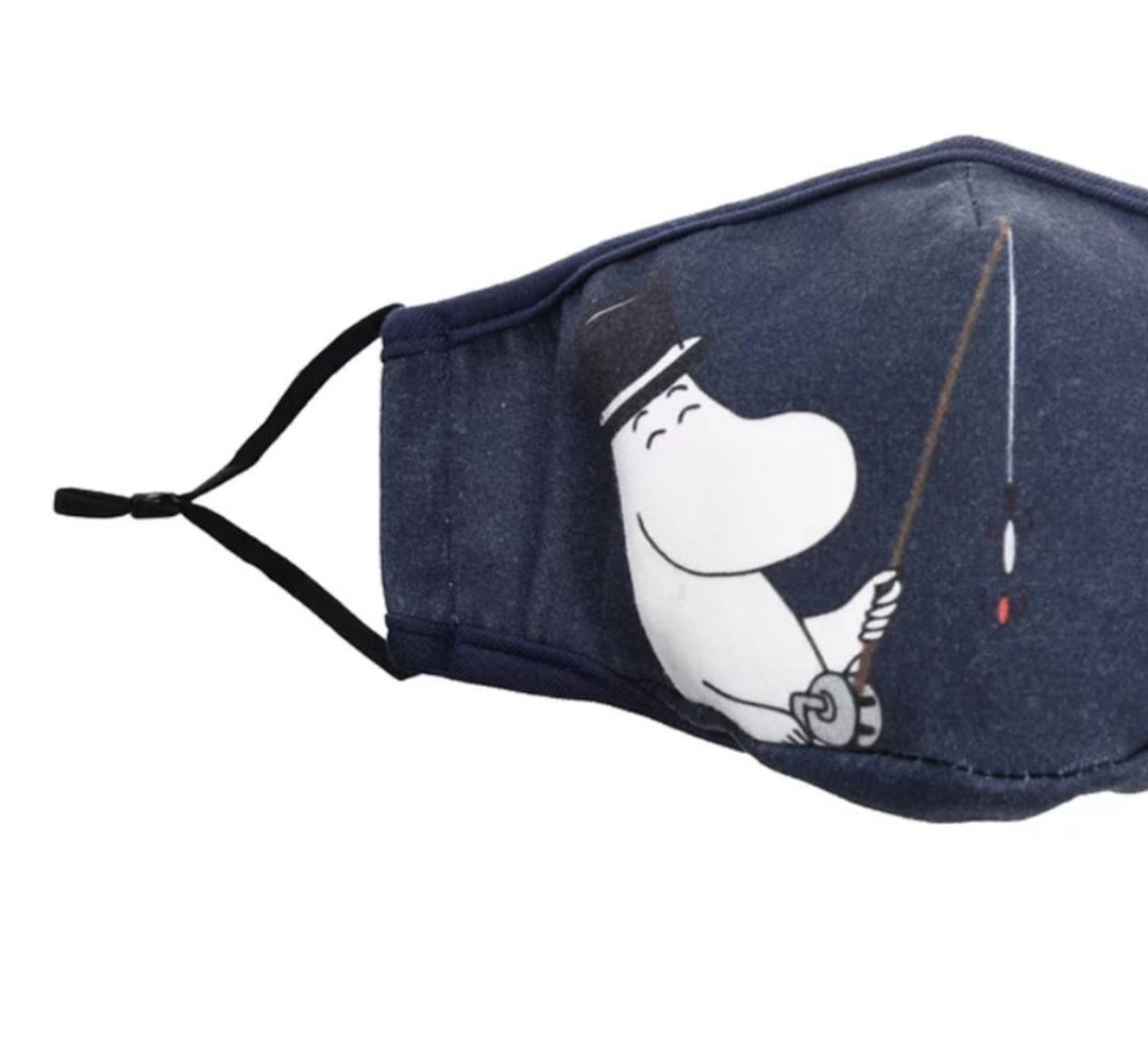 Moomin Mask, Cotton 3-layer Face Mask, Moominpappa by Moomins - Etsy