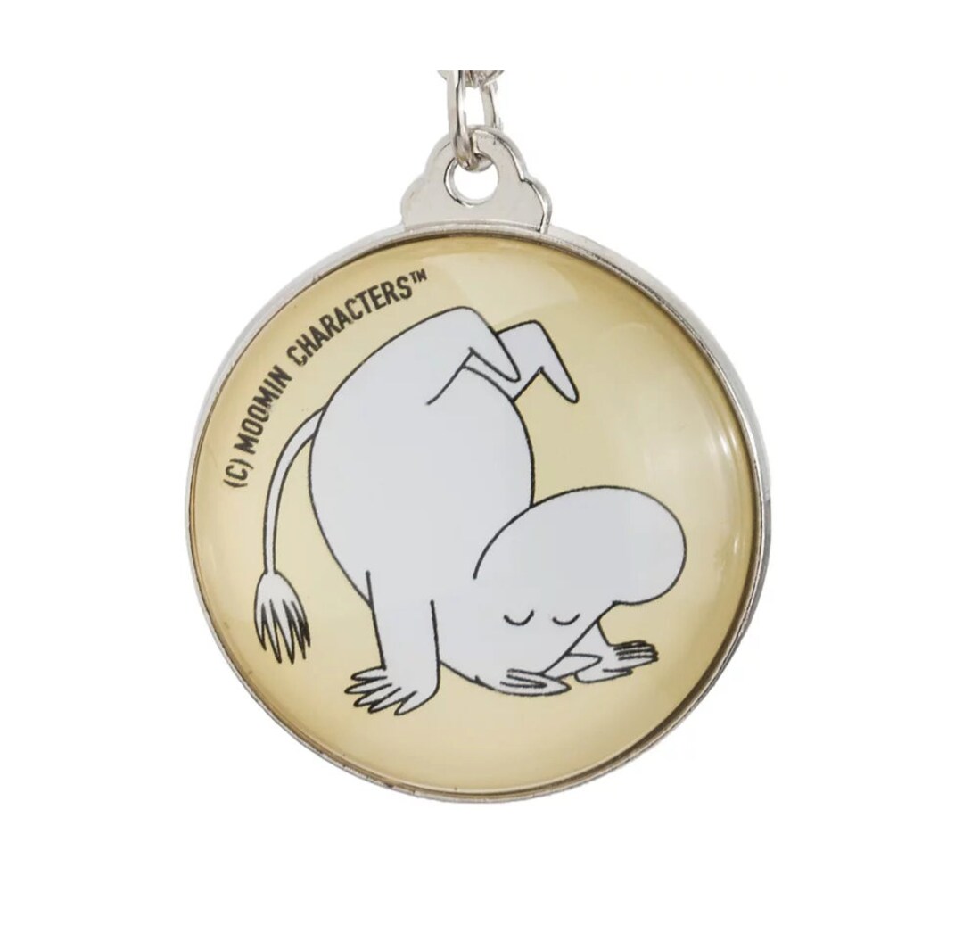 Moomin Happy Yellow Key Ring / Keychain / Key Holder for Gift - Etsy