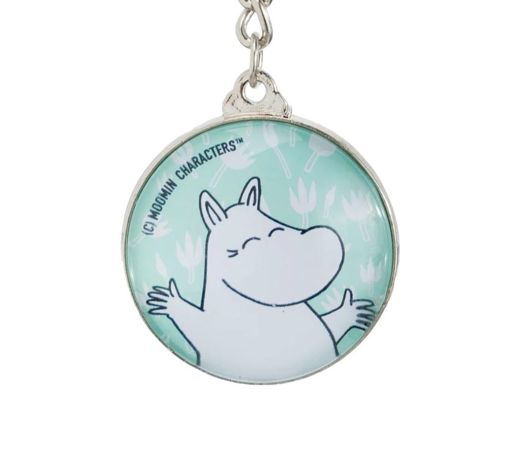 Moomin Happy Turquoise Key Ring / Keychain / Key Holder for Gift - Etsy