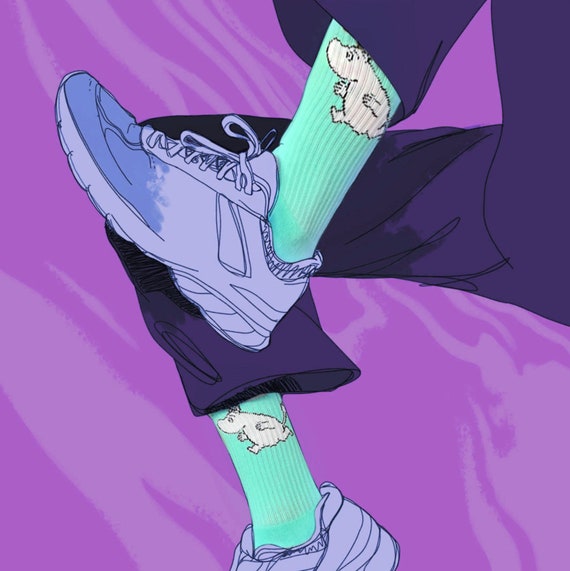 Moomintroll by Moomin Running Mens Sport Turquoise - Etsy UK
