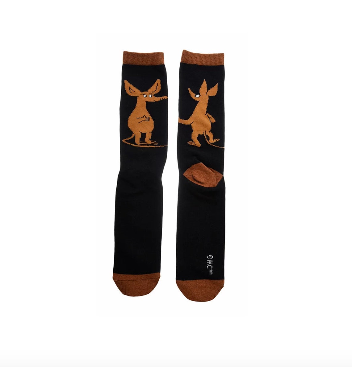 Moomin Sniff Socks for Men Black & Brown | Etsy
