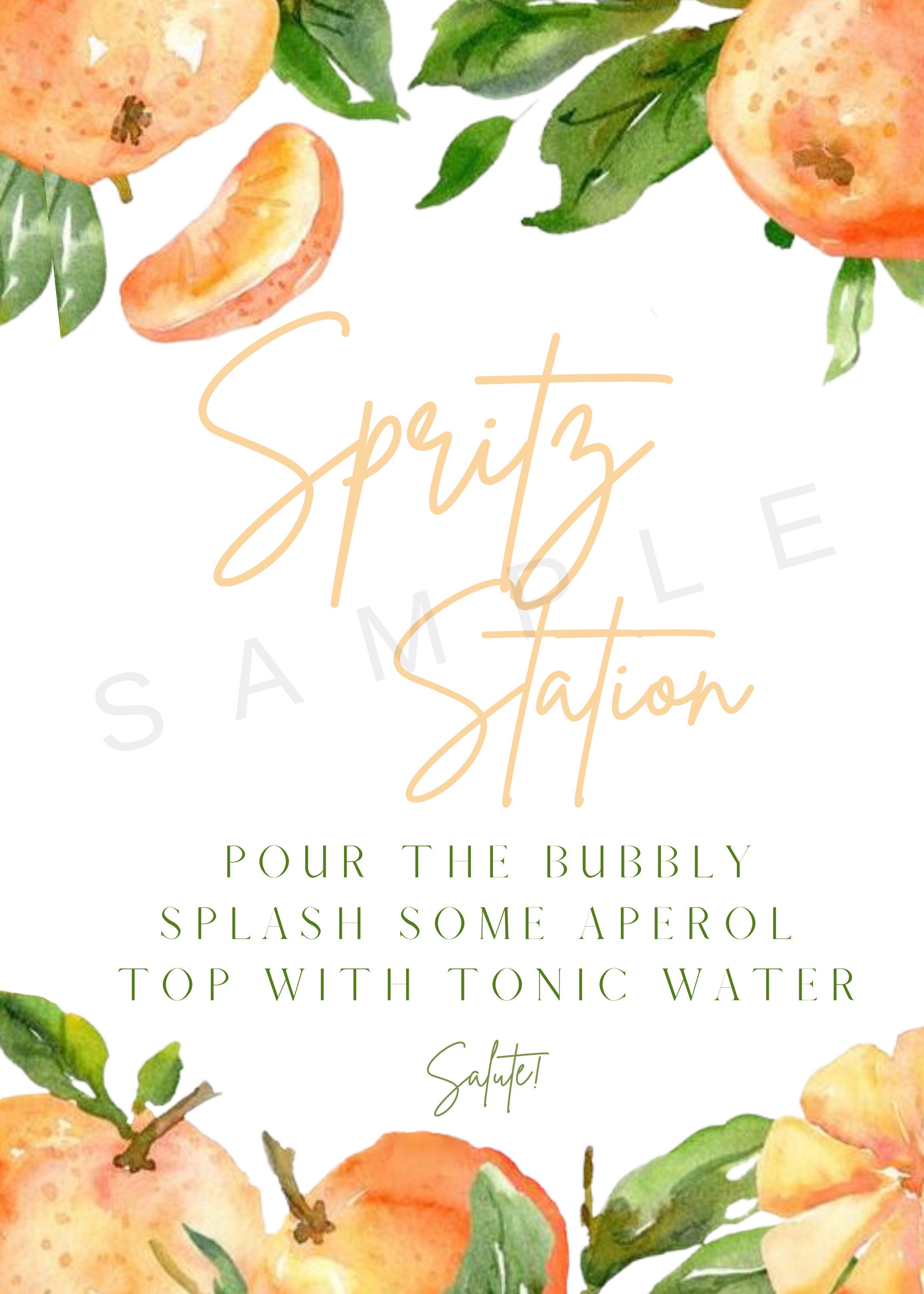 Spritz Station Sign | Baby Shower Sign | Gender Reveal Sign ...