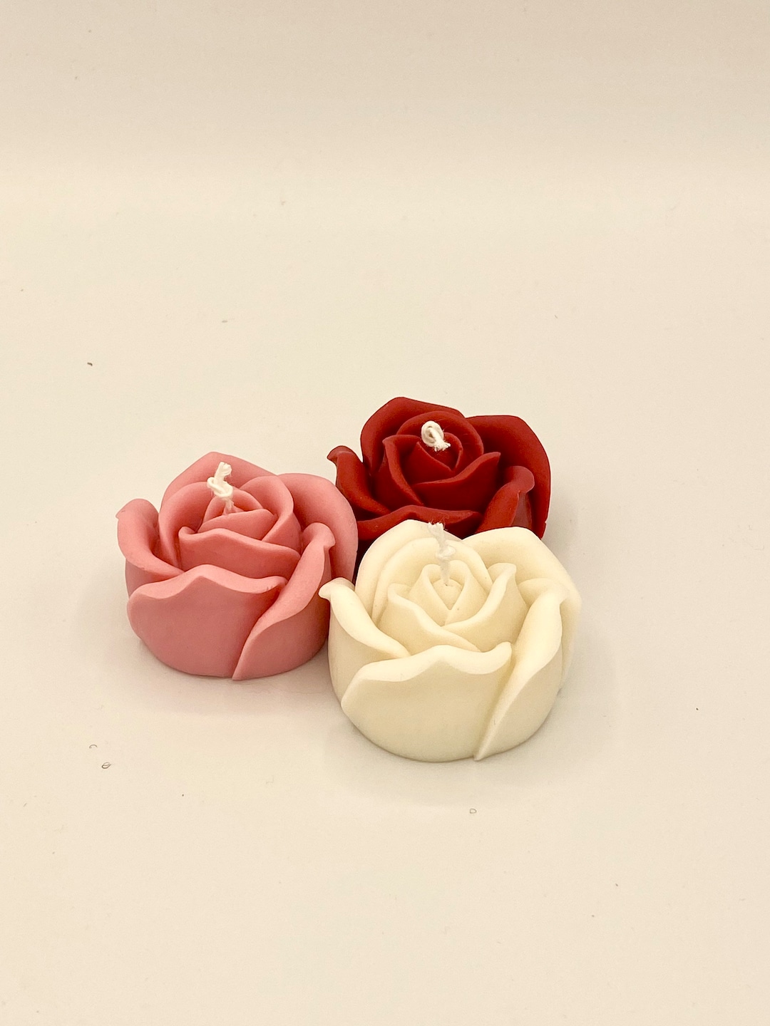 Rose Shaped Candle - Etsy