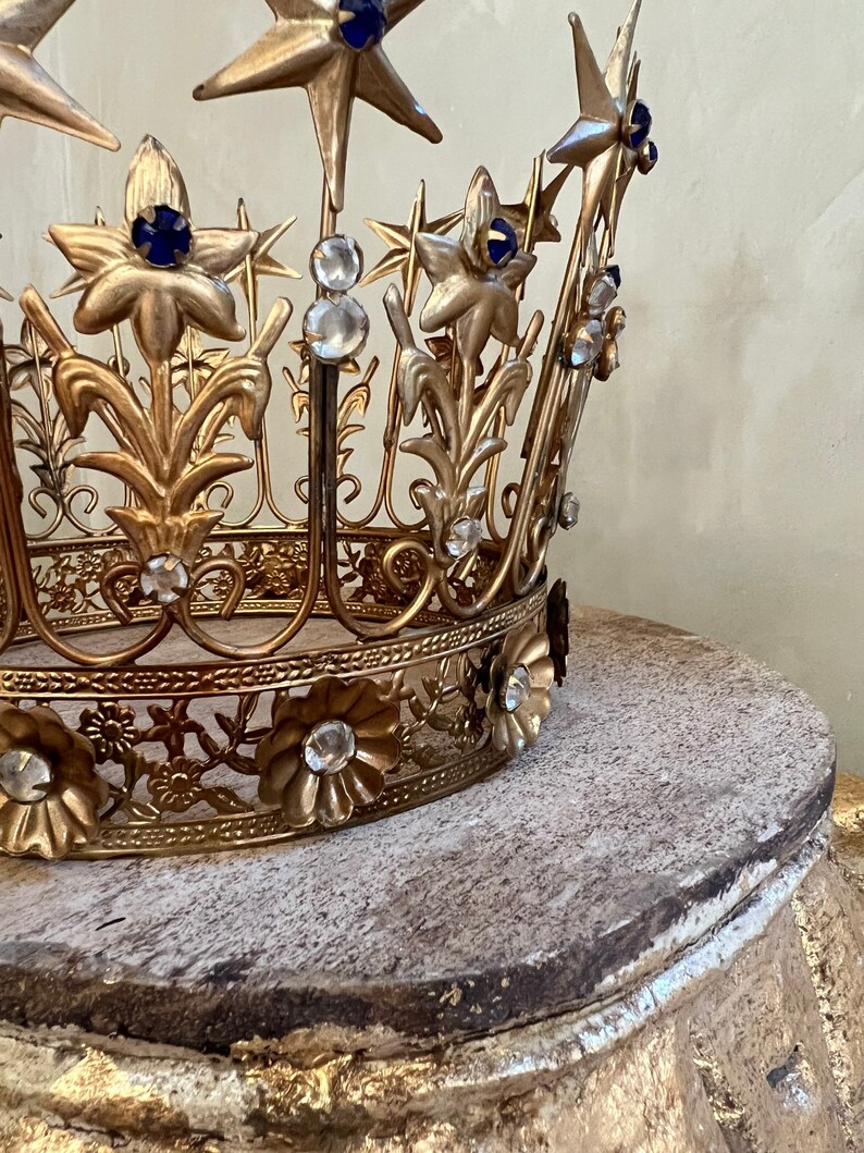 Large Antique Reproduction Crown - Etsy