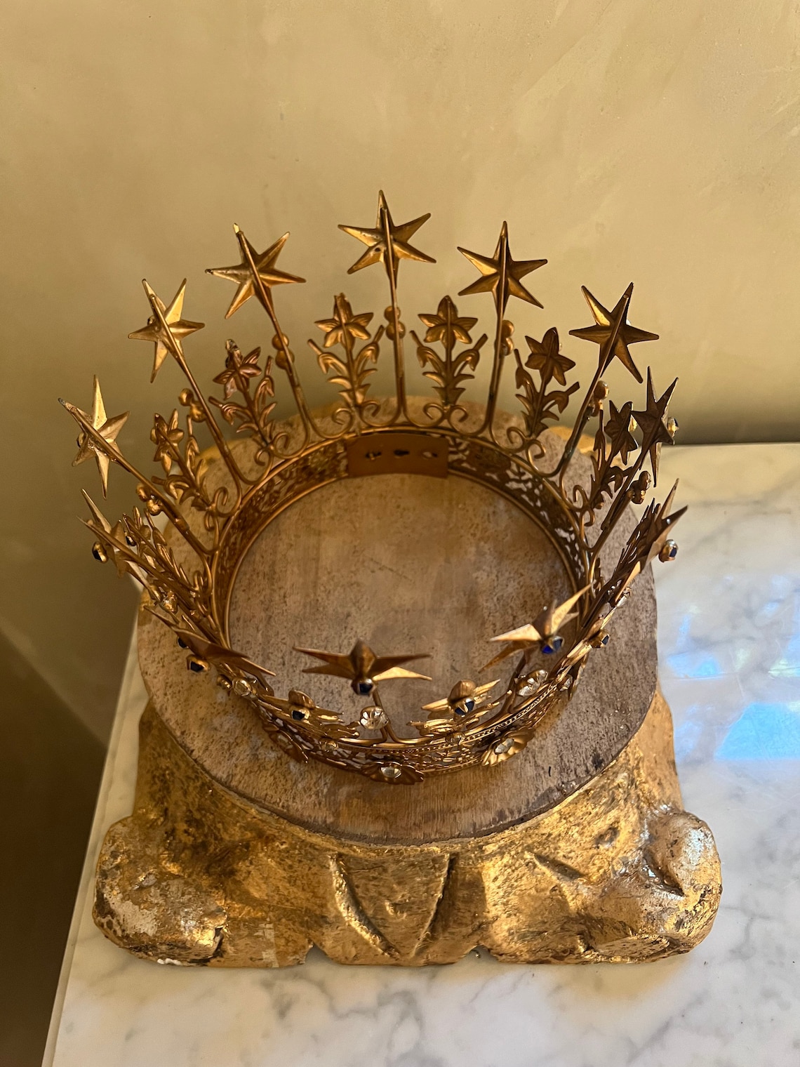 Large Antique Reproduction Crown - Etsy