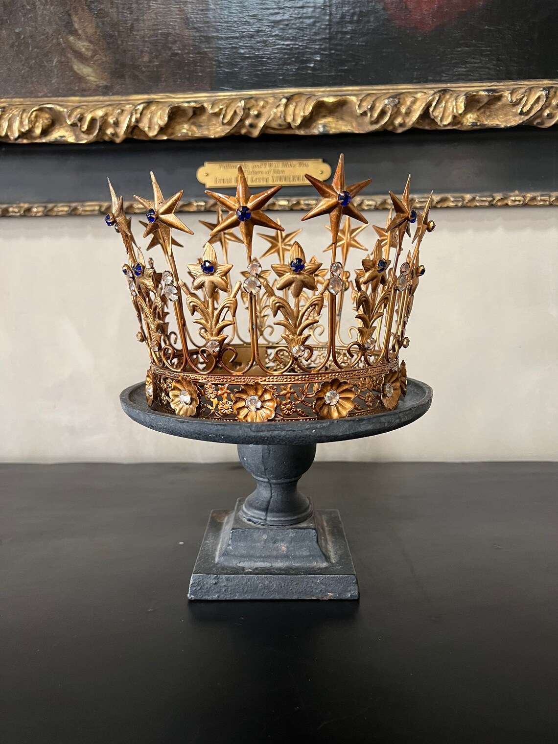 Large Antique Reproduction Crown - Etsy