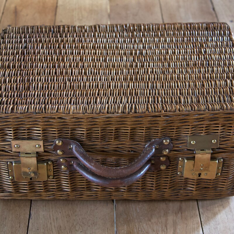 Wicker Suitcase - Etsy