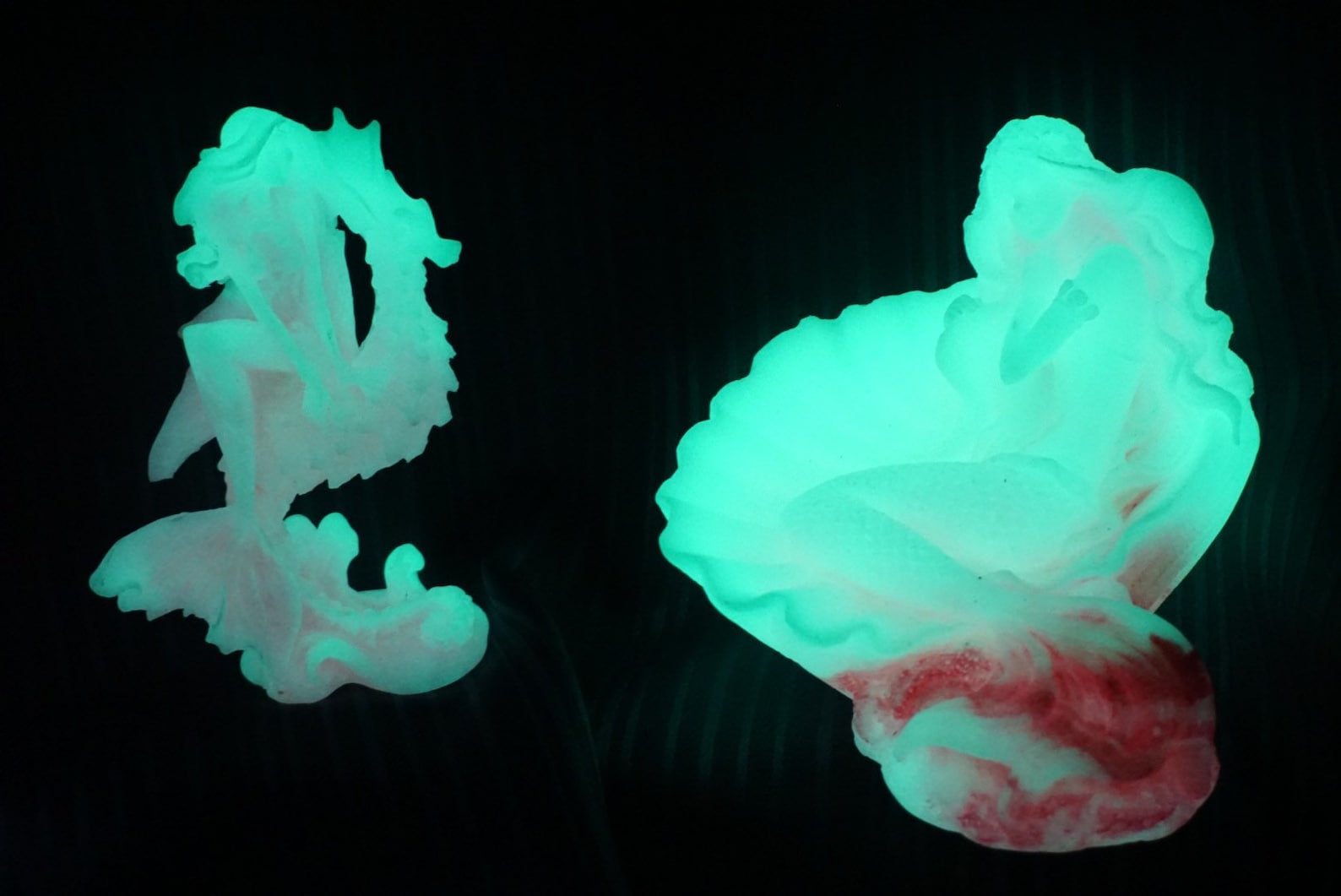 Mermaid Glow in the Dark | Mermaid in Shell | Mermaid Decor | Mermaid ...