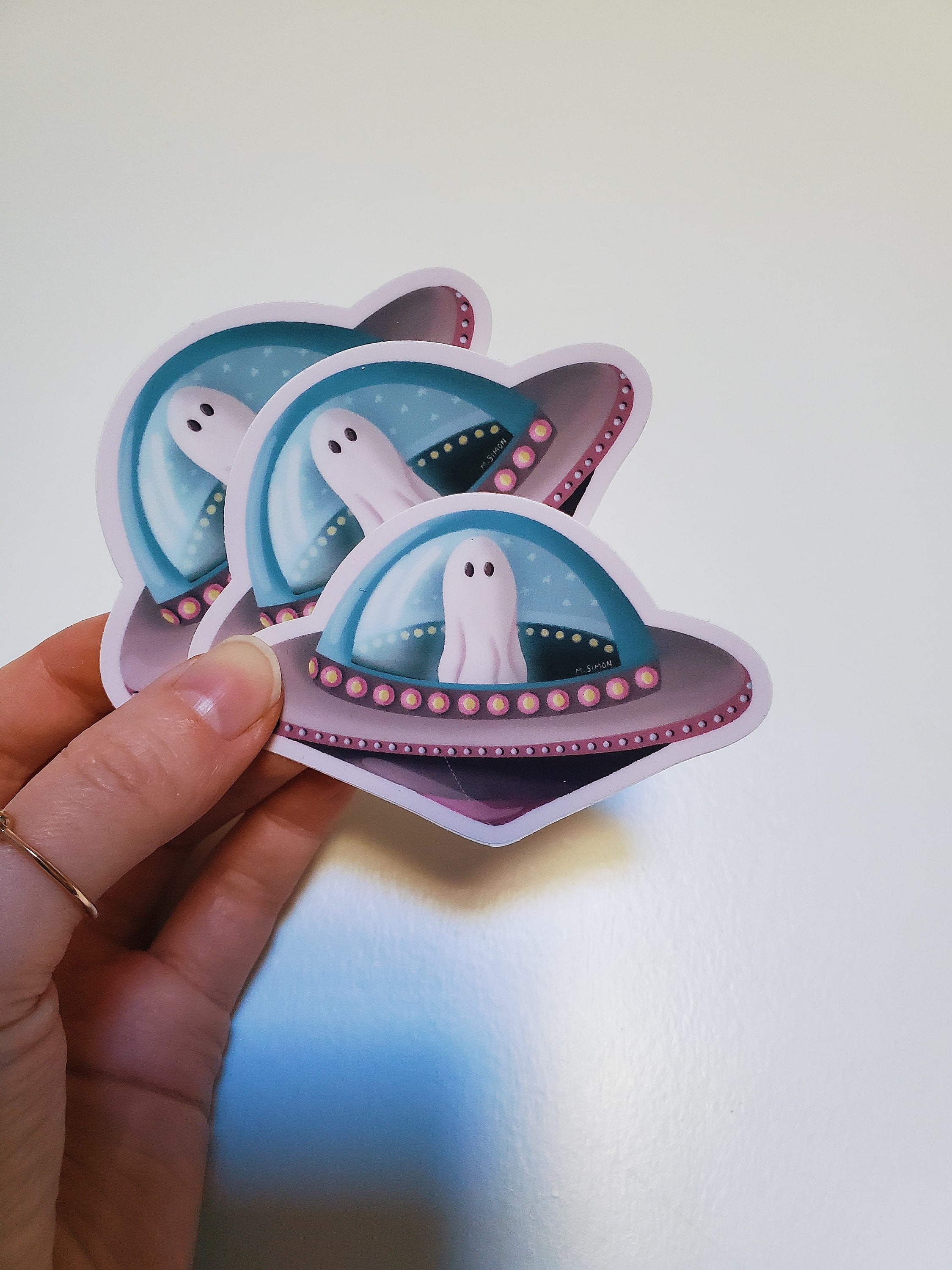 Space Ghoul Sticker Doodlealldayy Laptop Decal Handmade Vinyl Sticker ...