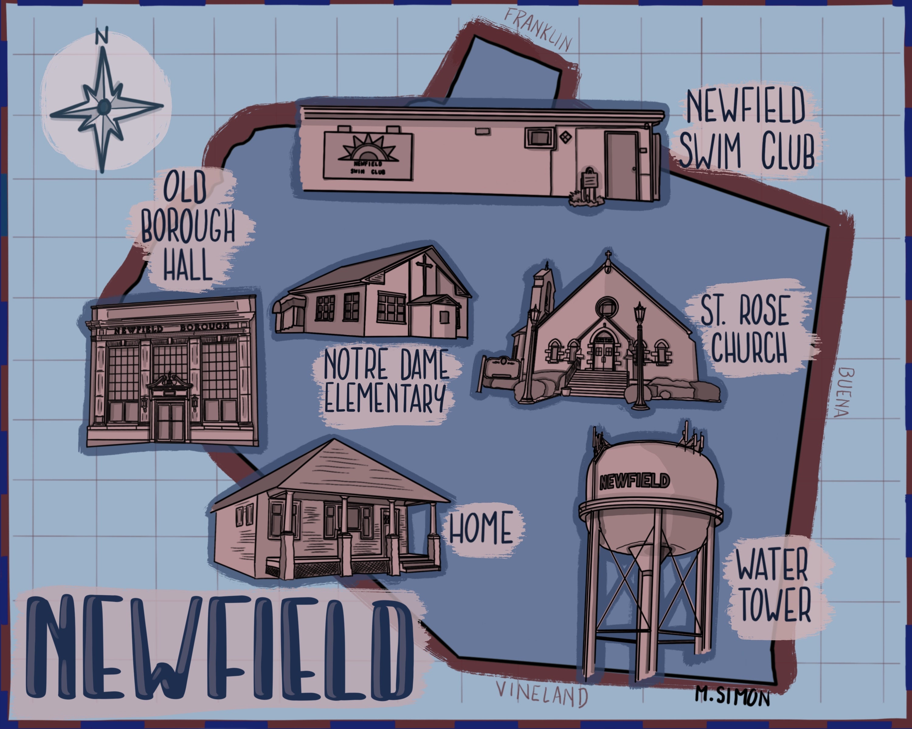 Custom Map of Your Favorite City DoodleAllDayy Map | Etsy