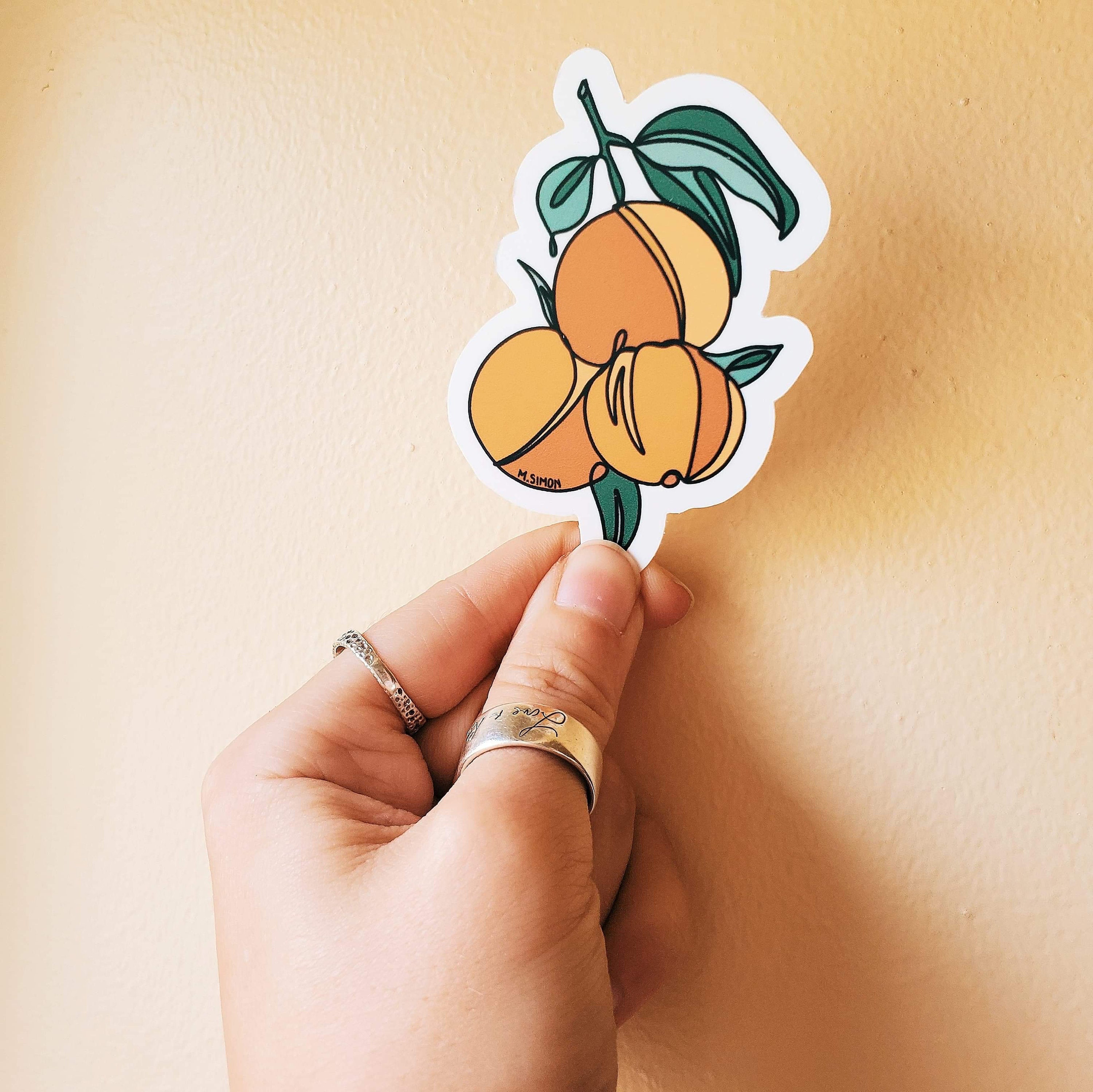 Buy I LOVE ORANGES Sticker Doodlealldayy Laptop Decal Handmade Vinyl ...