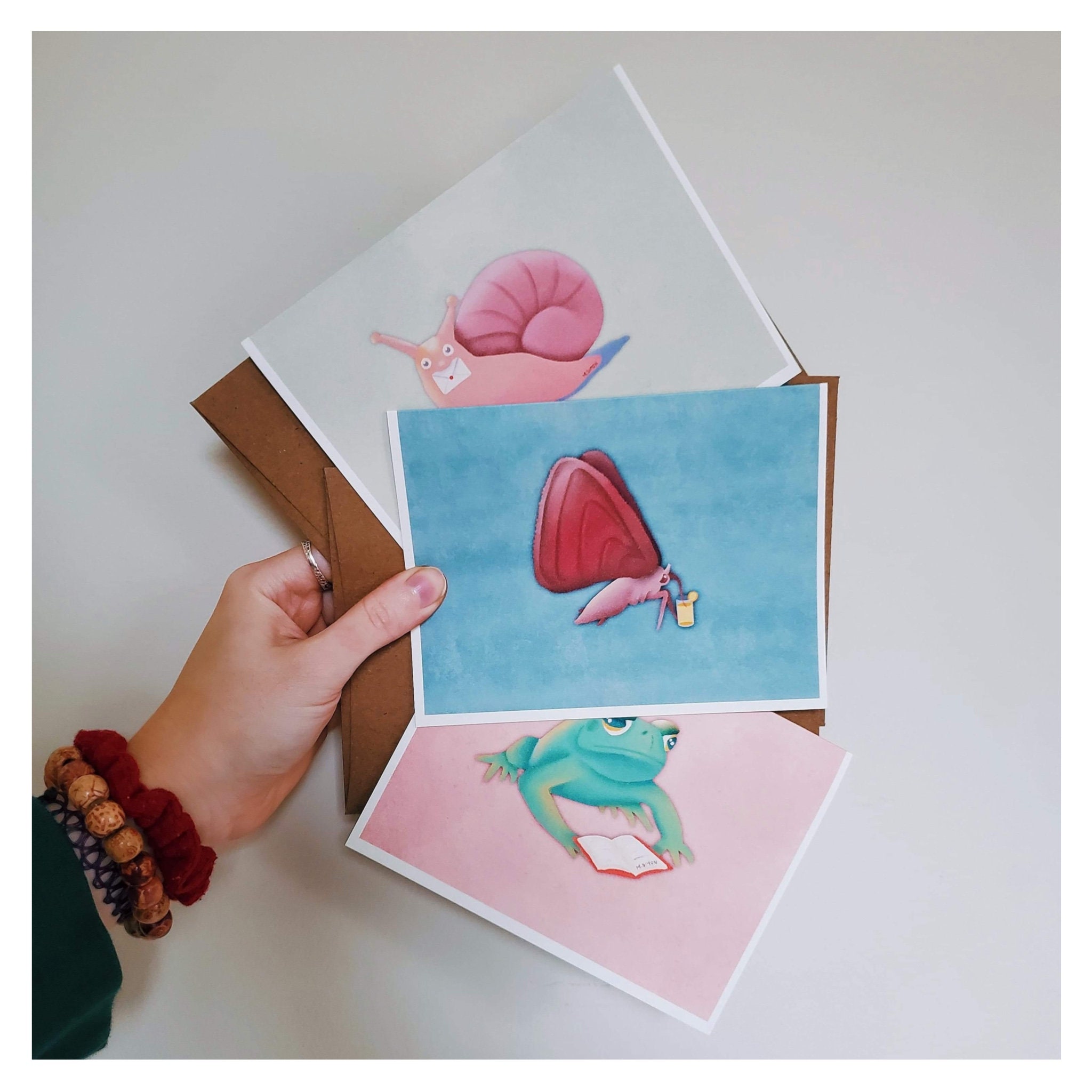 Cottagecore Greeting Card Pack of Three Doodlealldayy - Etsy