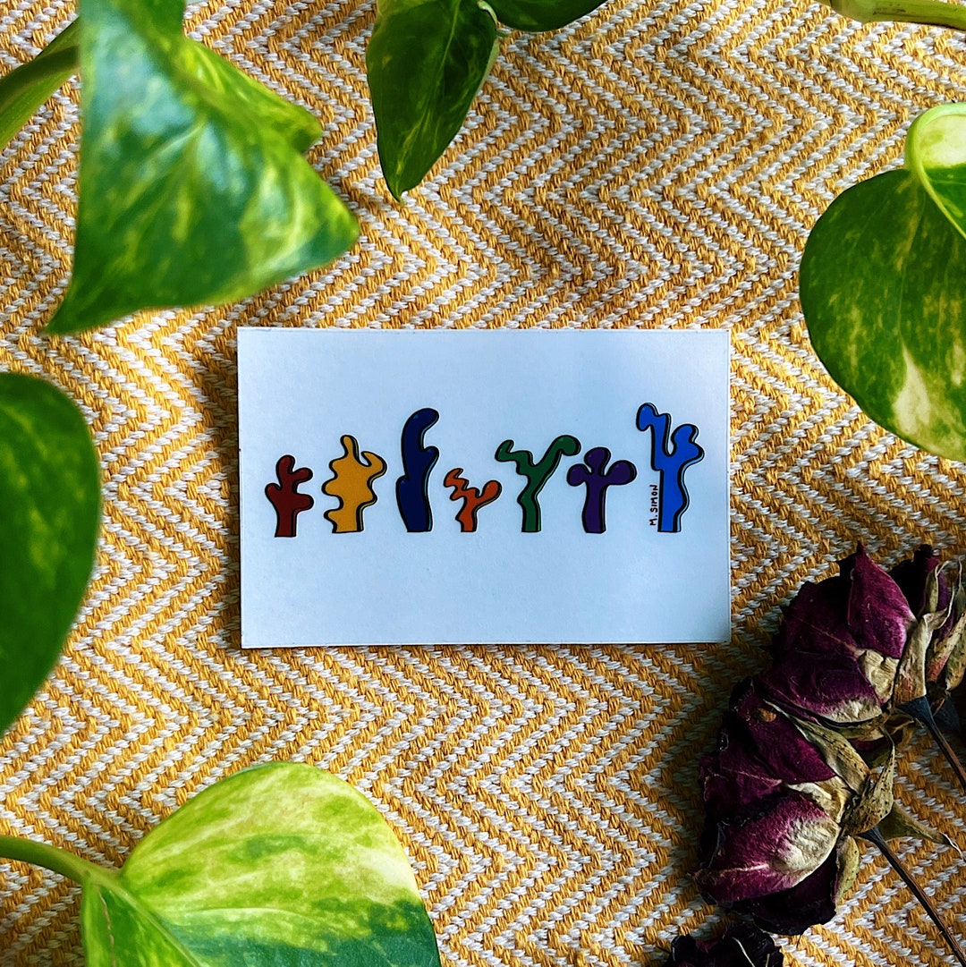 Dancing Cacti Sticker Doodlealldayy Laptop Decal Handmade Vinyl Sticker ...