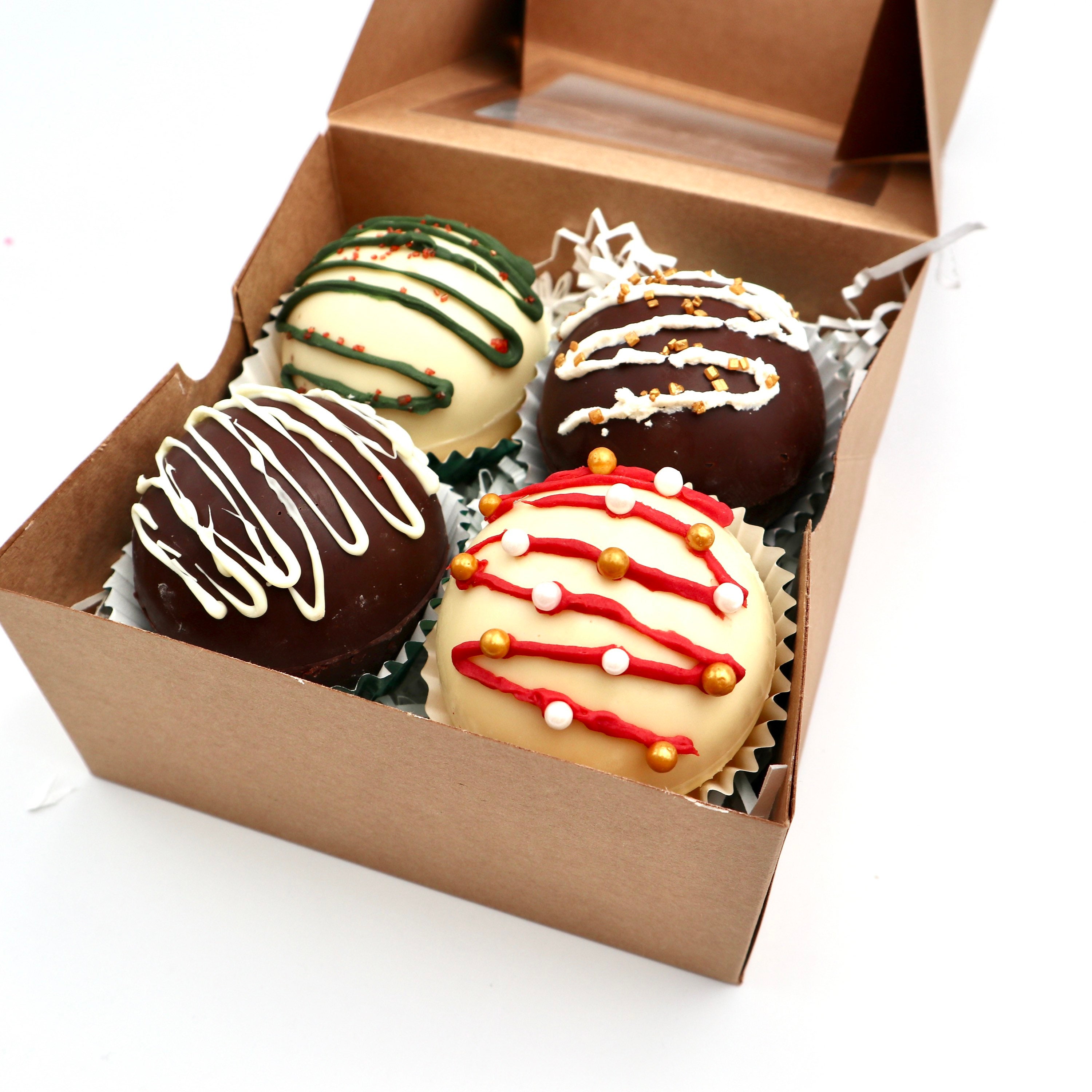 Hot Chocolate Bombs box of 4 hot cocoa bombs Valentines Day | Etsy