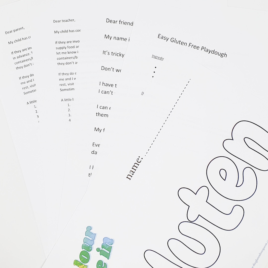 PRINTABLE Back to School Coeliac Information Pack, Letter for Teachers ...