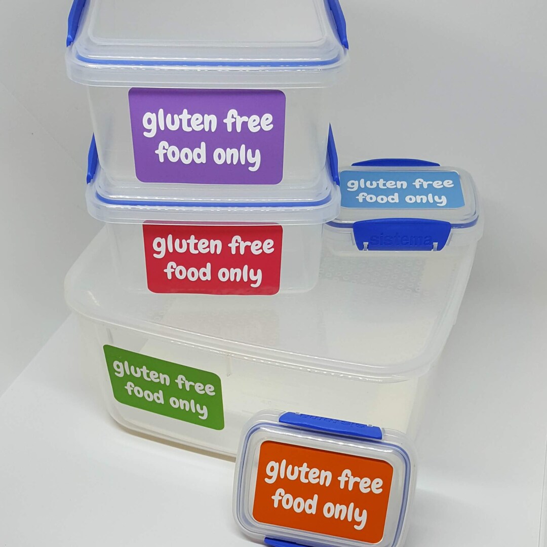 Gluten Free Food Only Stickers, Gluten Free Sticker, Allergy Sticker ...