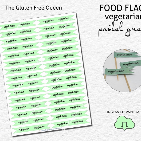 Food Label Flags - Etsy