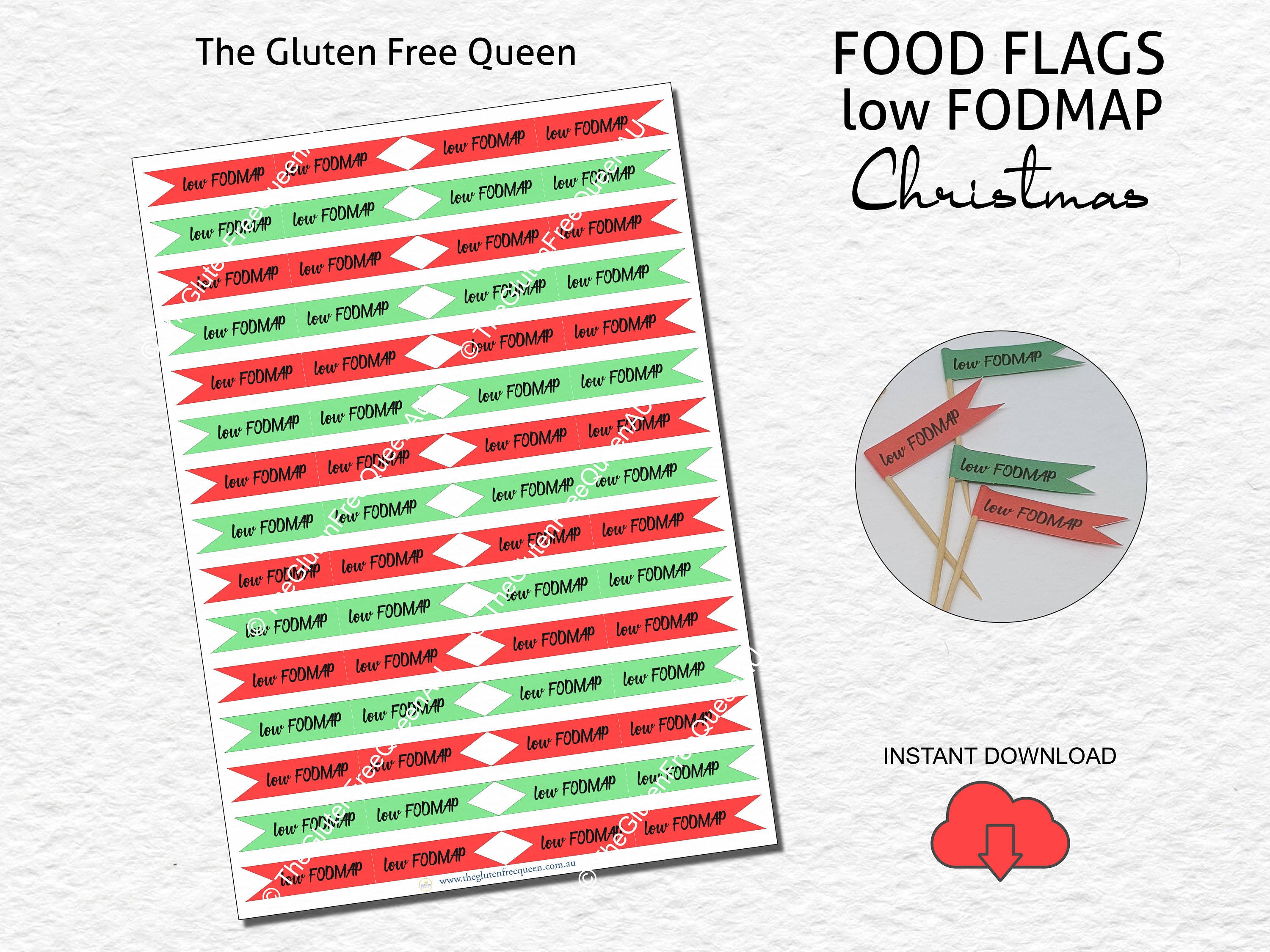 Low FODMAP Food Flag Low FODMAP Cooking Allergy Cooking Low - Etsy