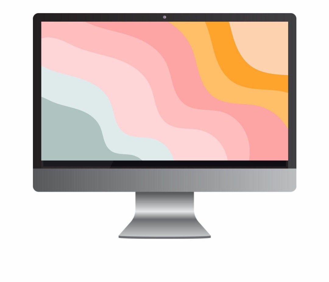 Aesthetic Wavy Desktop Wallpaper || Aesthetic, Wavy, Minimal , Color ...