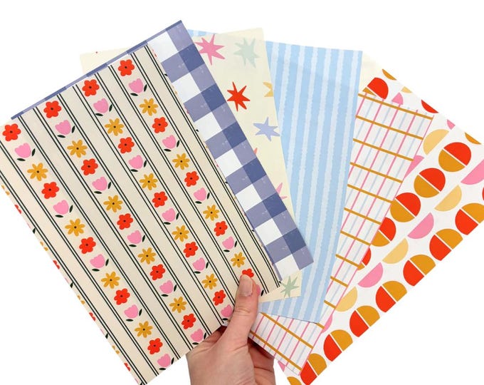 Journal Pattern Notebook 6 Pages -scrapbooking,journaling,junk Journal ...