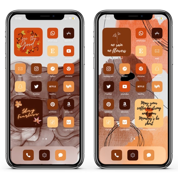 Ios14 Fall Icons Widgets and Backgrounds | Etsy