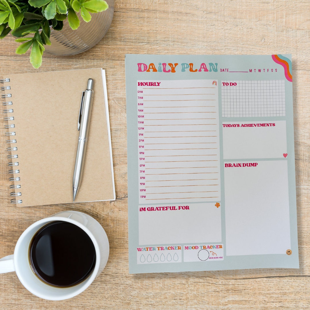 Daily Planner | Daily Notepad , Daily Planner , Teacher Gift , to Do ...