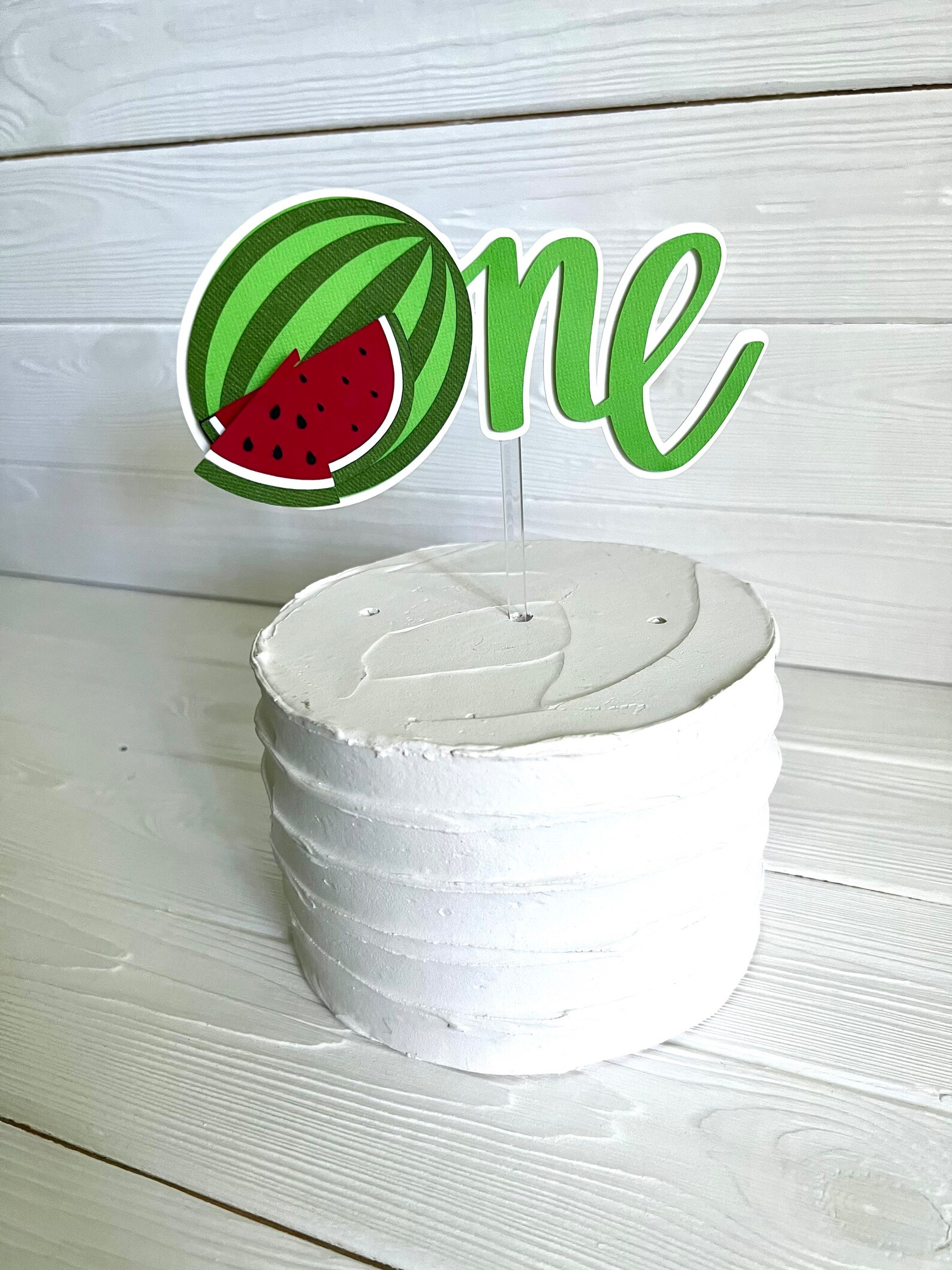 Watermelon Cake Topper, Fruit Cake Topper, Personalized Cake Topper ...