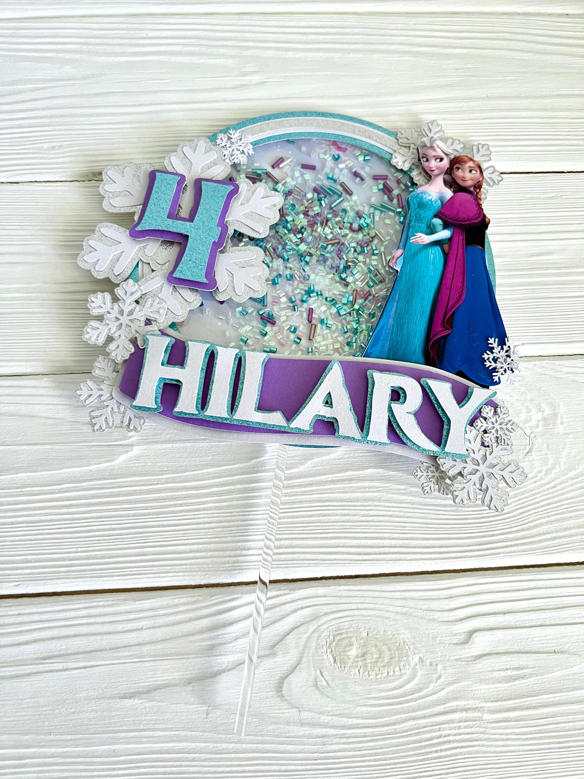 Frozen Cake Topper Frozen Party Elsa and Anna Cake Topper - Etsy