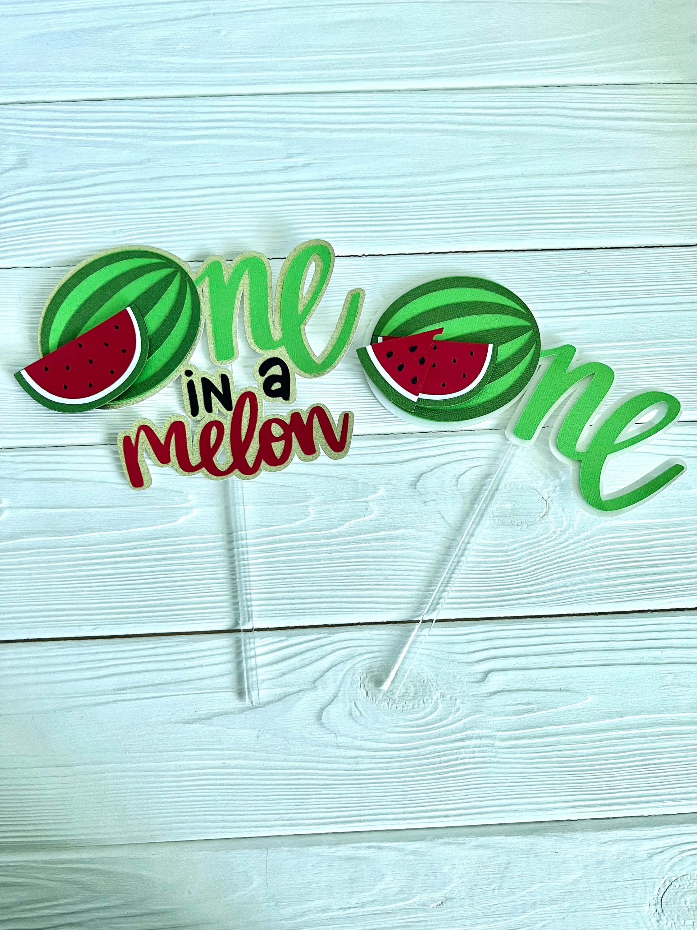 Watermelon Cake Topper, Fruit Cake Topper, Personalized Cake Topper ...