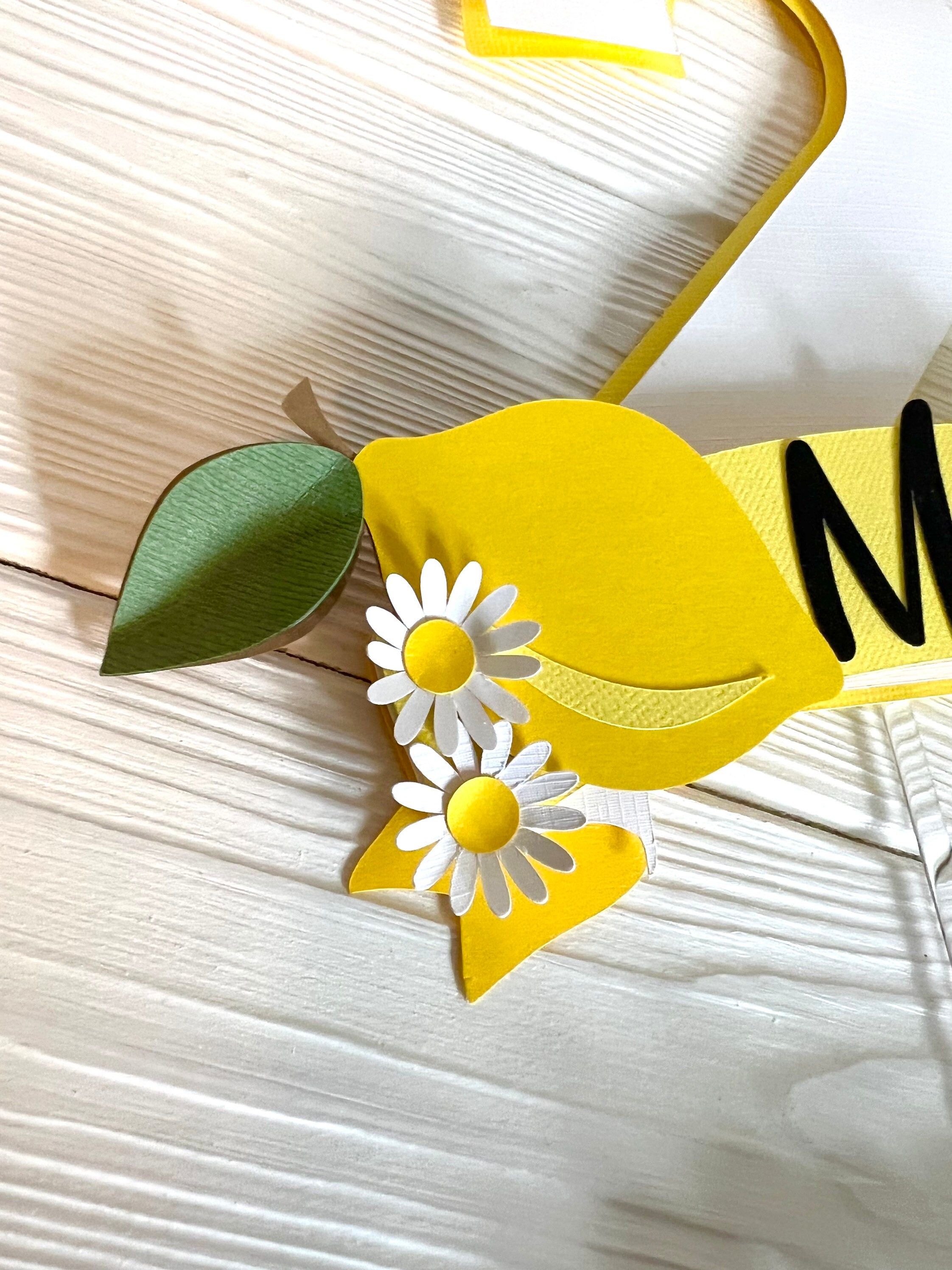 Lemon Cake Topper, Fruit Cake Topper, Personalized Cake Topper, Cake ...