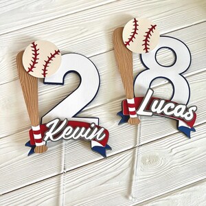 Baseball Cake Topper, Personalized Baseball Cake Topper, Baseball Theme ...