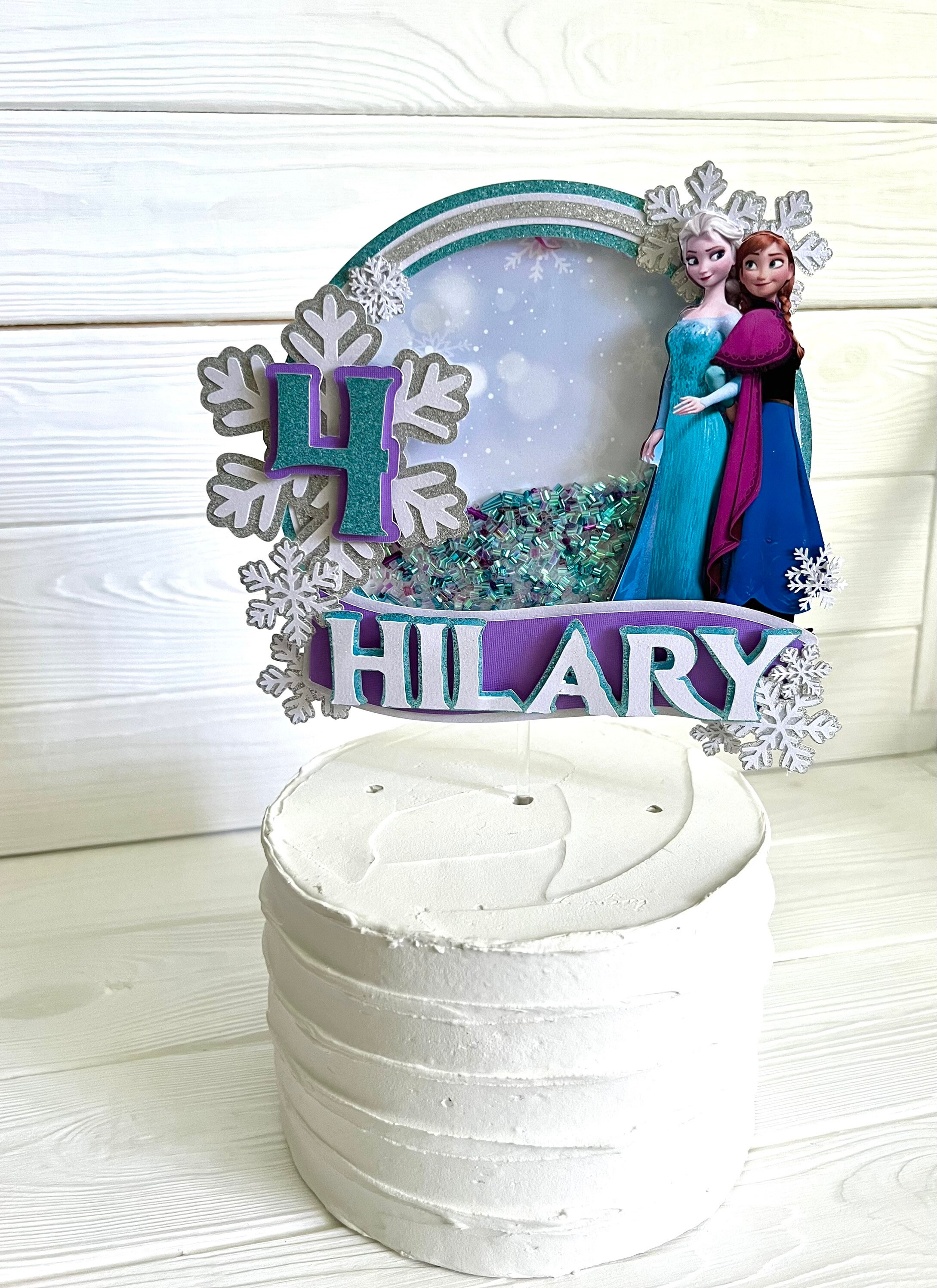 Frozen Cake Topper Frozen Party Elsa and Anna Cake Topper - Etsy