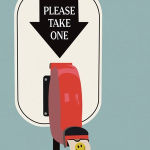 Smiley Face Ticket Machine | Illustration | Motivational Print ...
