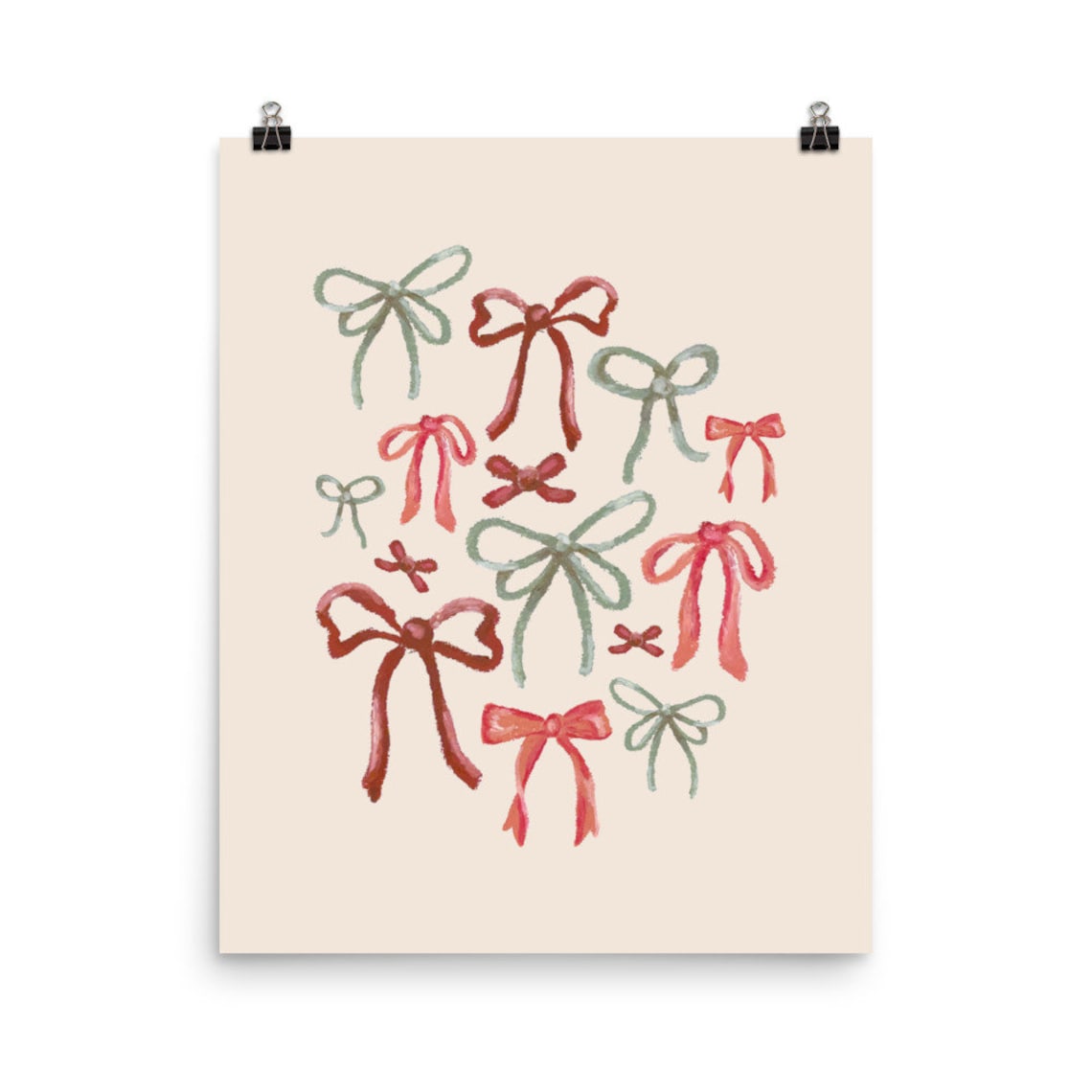 Coquette Bow Wall Art | Girl Wall Decor | Preppy Soft Aesthetic Poster ...