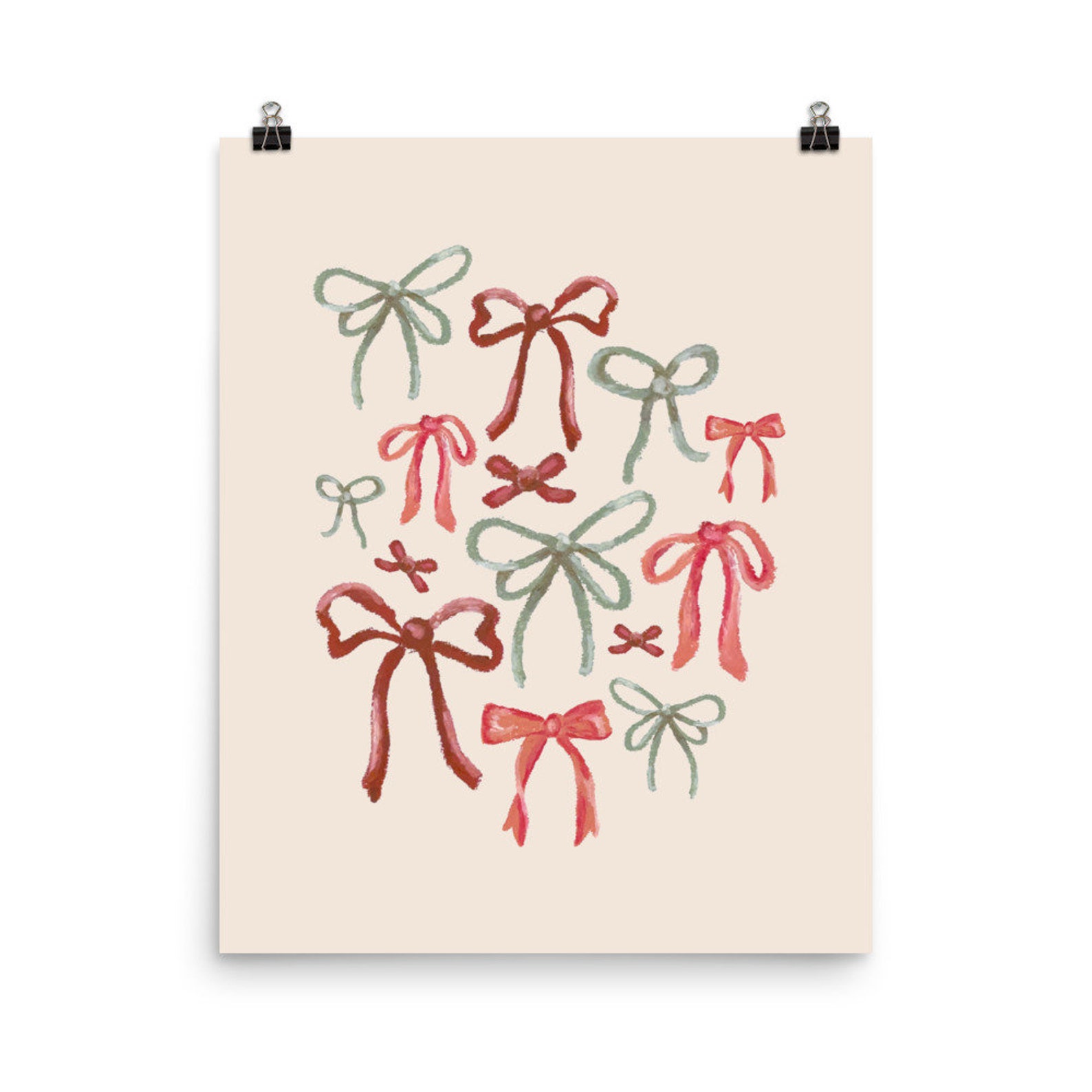 Coquette Bow Wall Art Girl Wall Decor Preppy Soft Aesthetic Poster ...