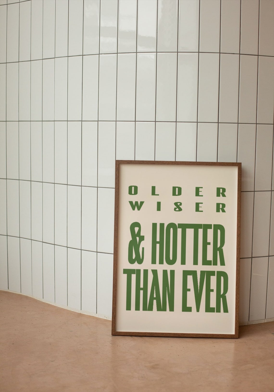 Older Wiser and Hotter Than Ever Print Bold Typography - Etsy