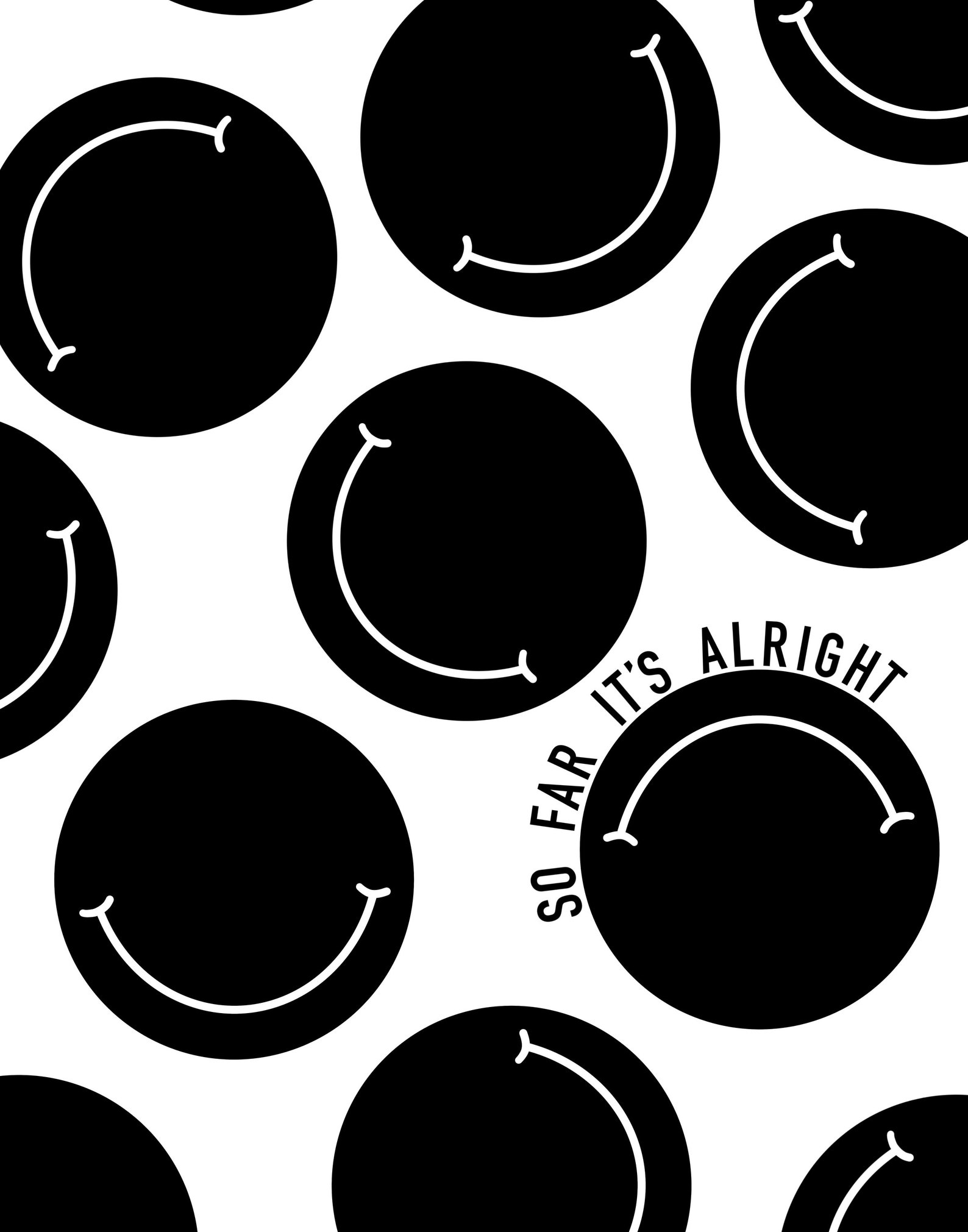 So Far It's Alright | Smiley Face | Indie Pop | Lyrics Wall Art | 1975 ...