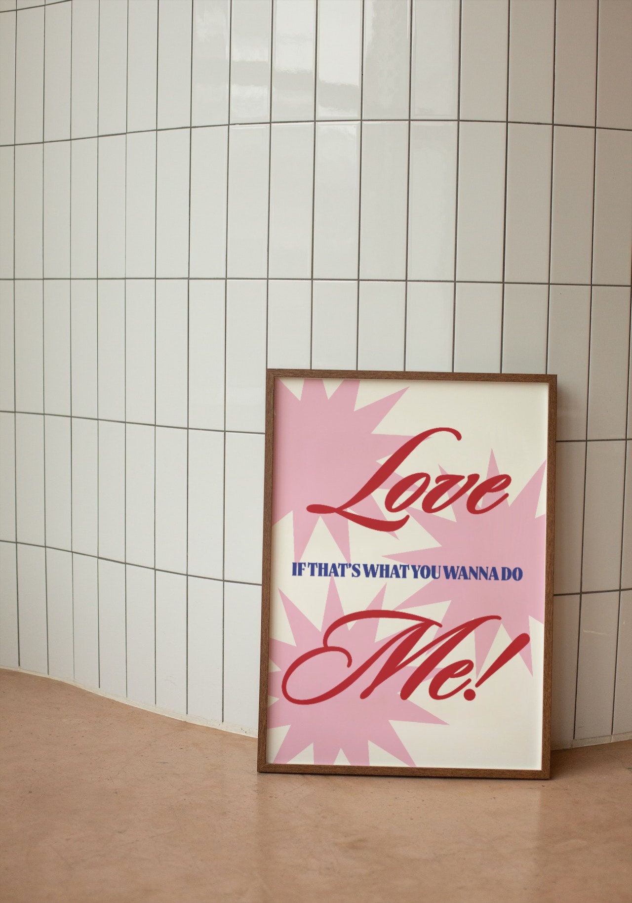 Love Me! Poster | 1975 Lyrics | Music Wall Decor | Indie Rock Poster ...