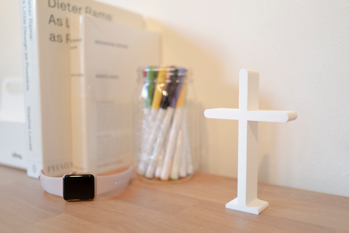 Standing Cross Minimalist Desk Cross Table Top Cross Cross - Etsy