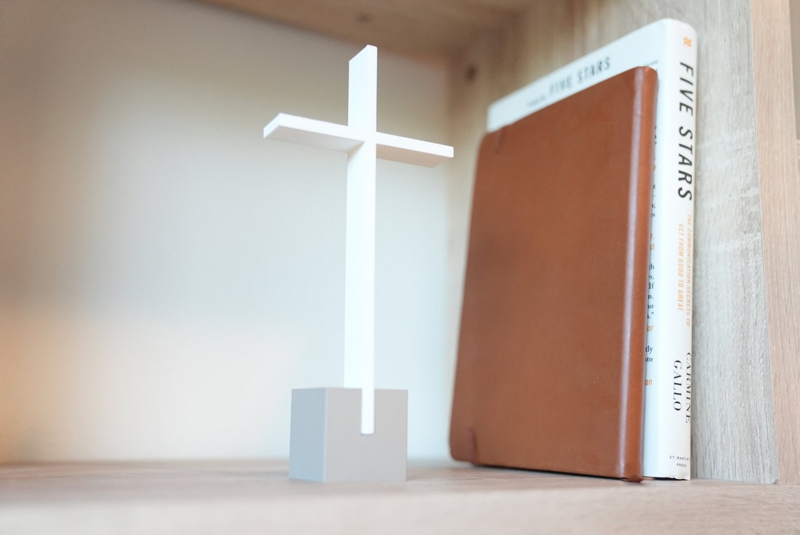 Standing Cross Desk Cross Tabletop Cross Cross on Stand - Etsy