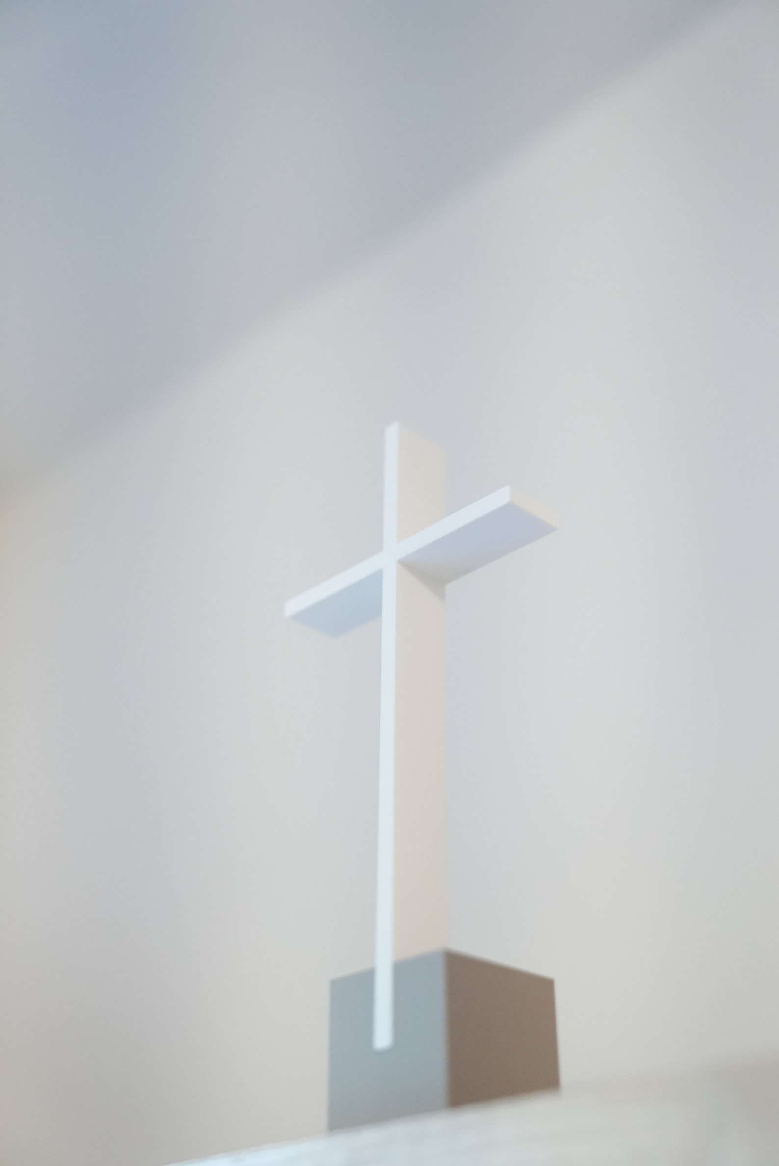 Standing Cross Minimalist Small Desk Cross Cross on Stand - Etsy