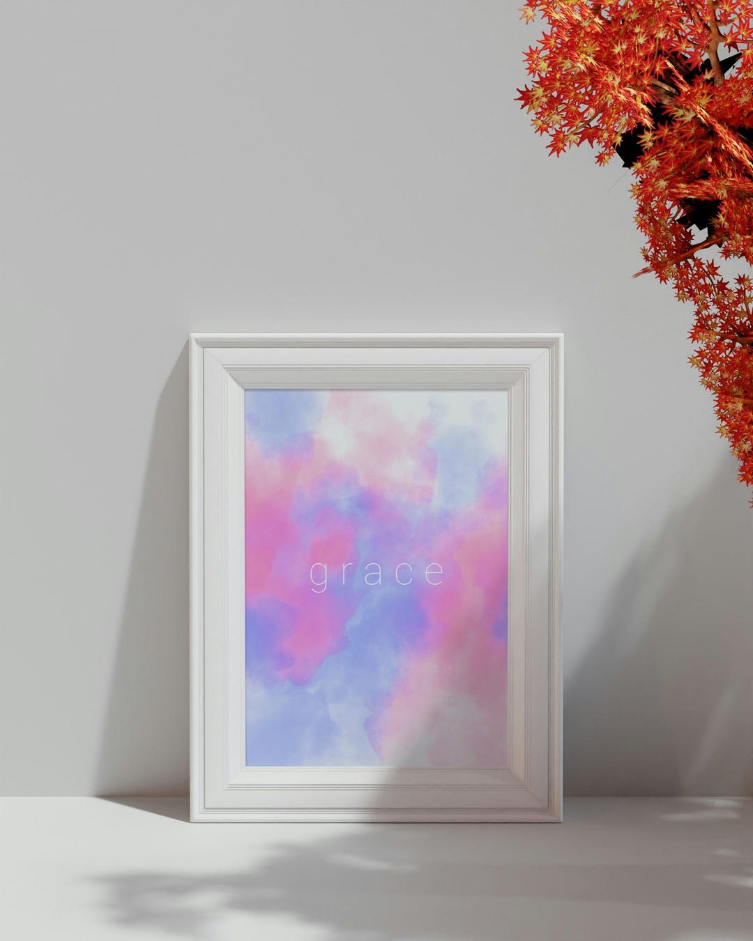 Grace Hymn Print, Bible Verse Wall Art, Christian Home (digital ...
