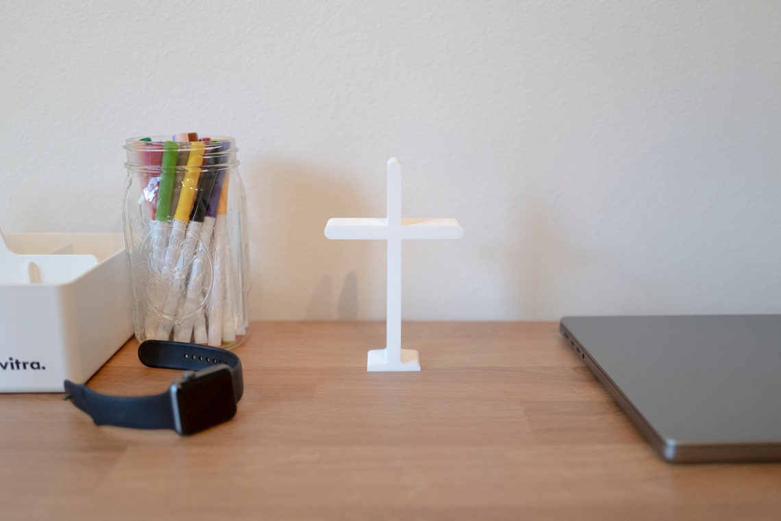Standing Cross Minimalist Desk Cross Table Top Cross Cross - Etsy