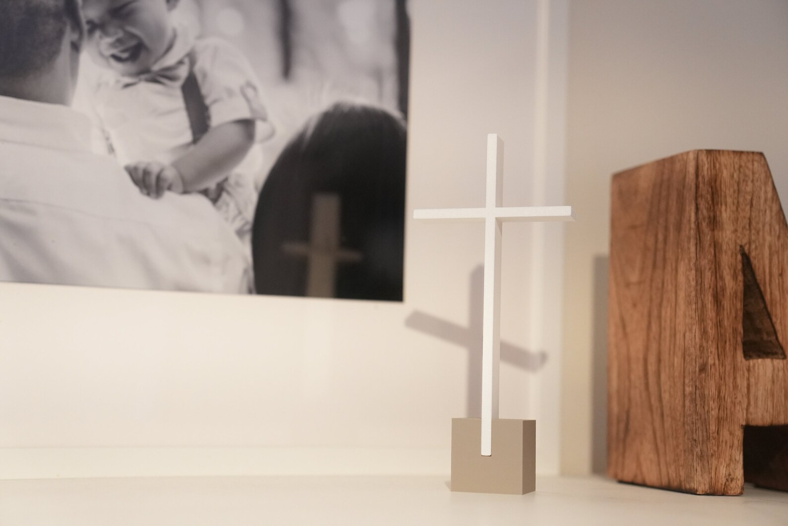 Standing Cross Minimalist Small Desk Cross Cross on Stand - Etsy
