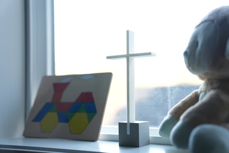 Standing Cross Desk Cross Tabletop Cross Cross on Stand - Etsy